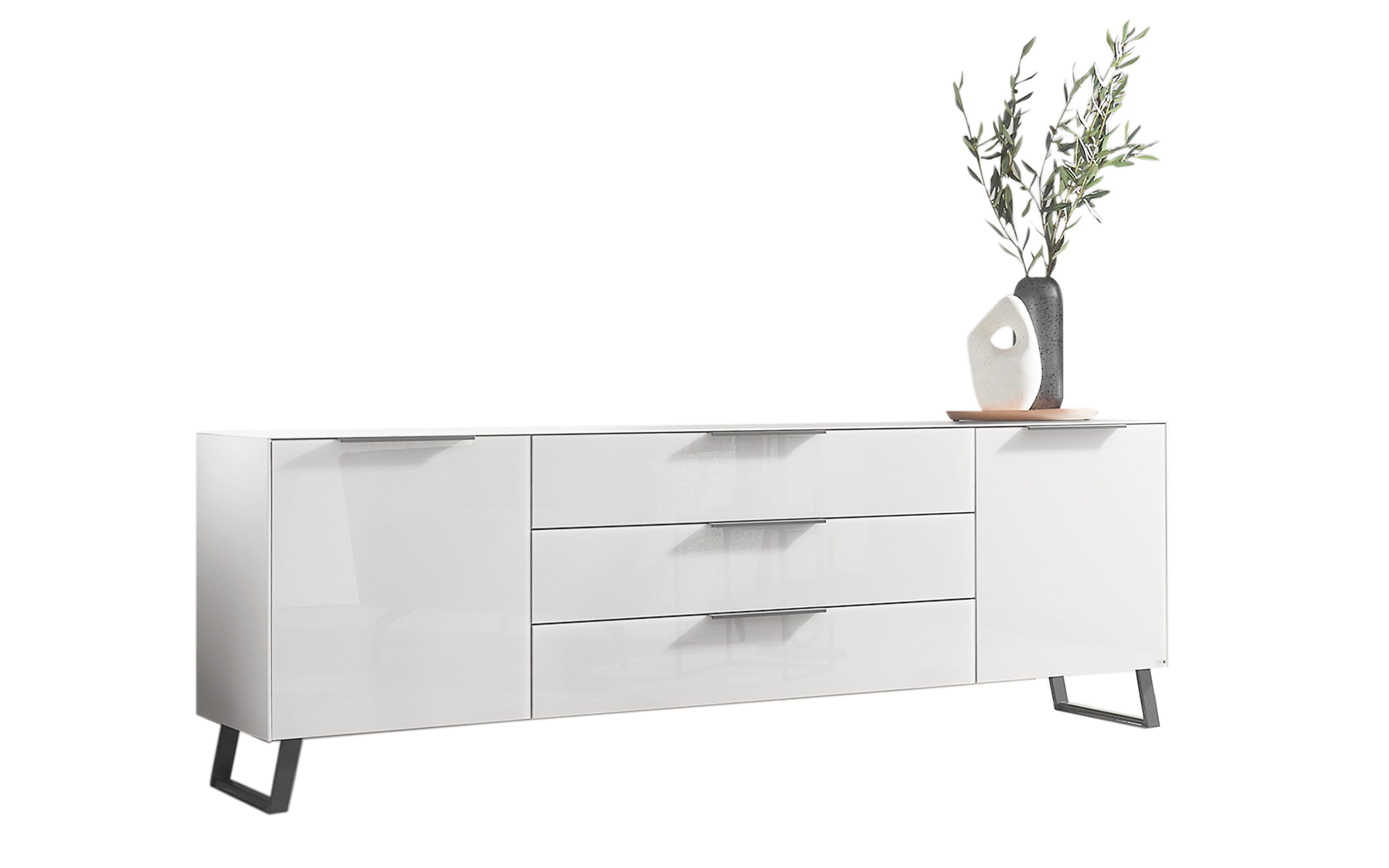 Lowboard Chicago, weiß, inkl. Softclose Funktion online bei Hardeck kaufen