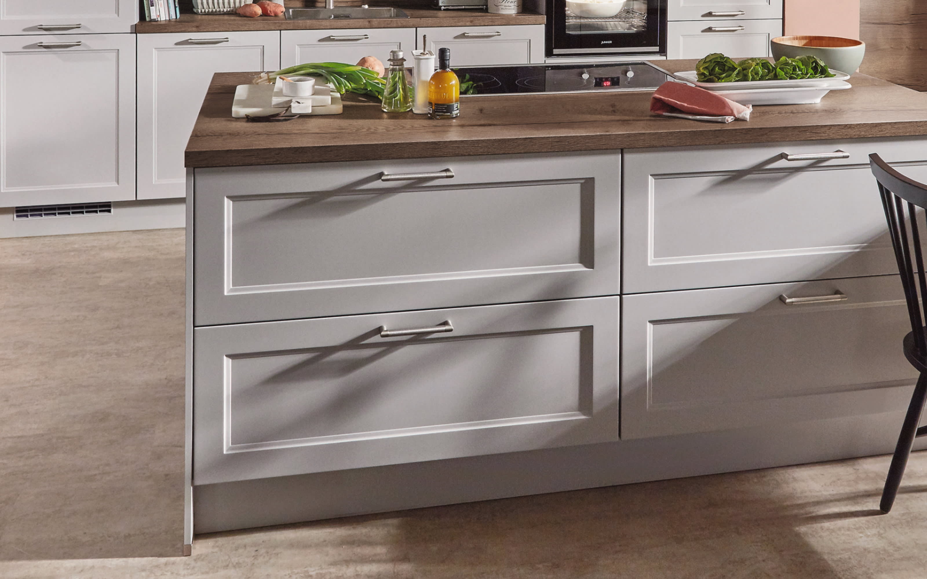 Einbauküche Cascada, steingrau, inkl. Neff Elektrogeräte online bei ...