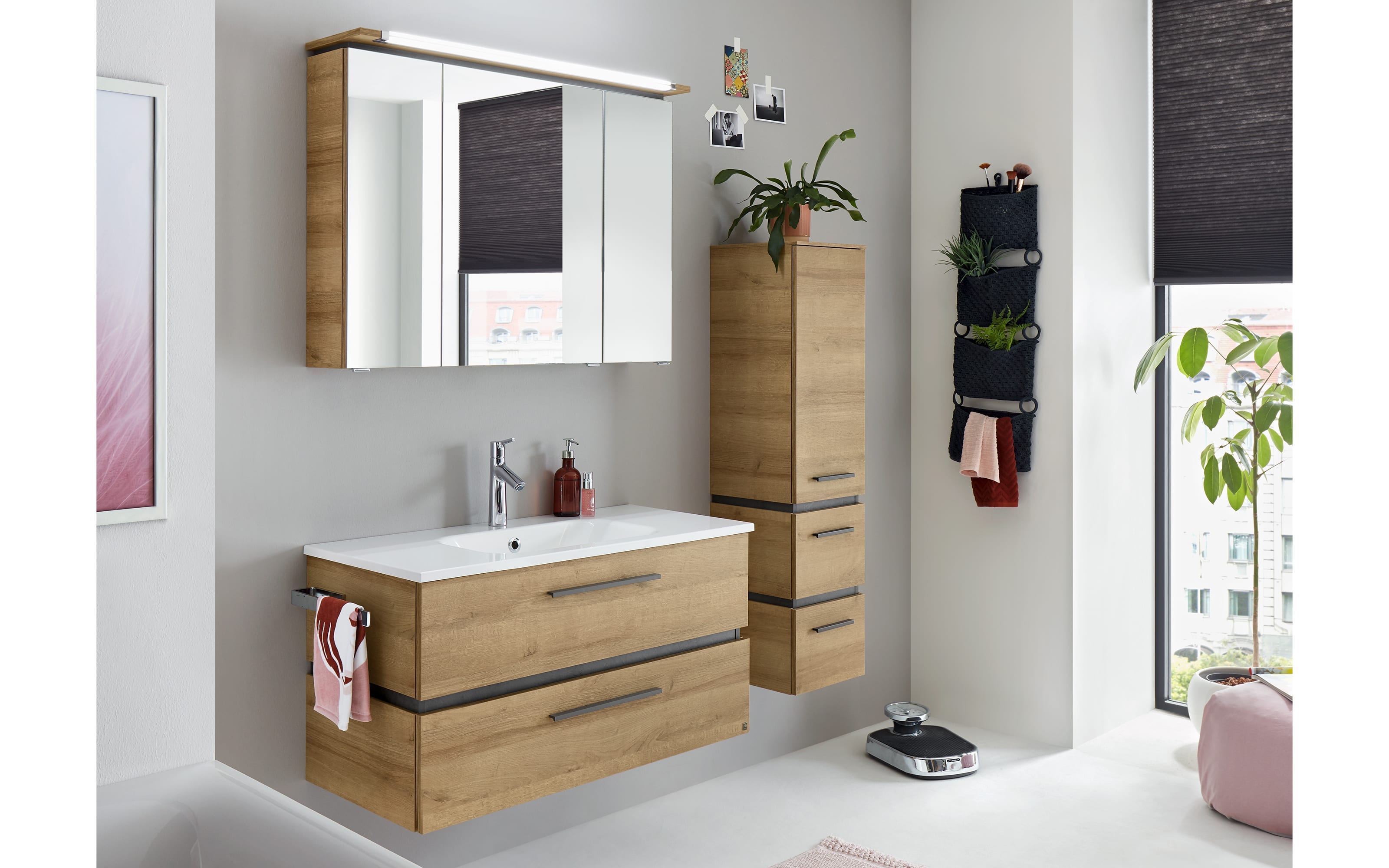 Badeinrichtung Rimini, Riviera Eiche quer Nachbildung online bei Hardeck kaufen