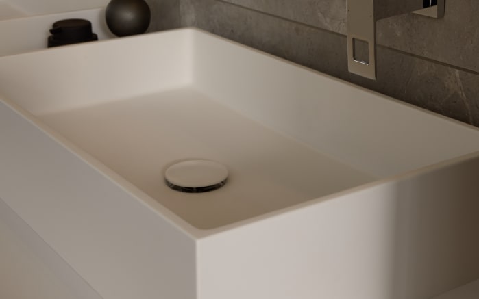 Badkombination Jarin, Wildeiche massiv gebürstet, weiß online bei ...