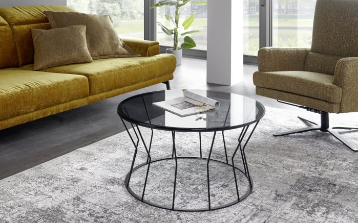 Couchtisch Fabia, Rauchglas/schwarz online bei Hardeck kaufen